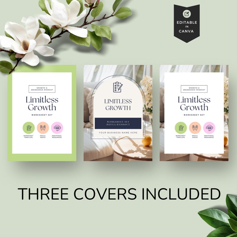 Personal Growth Worksheet Canva Template, Coaching Wellness, Life Coach ...