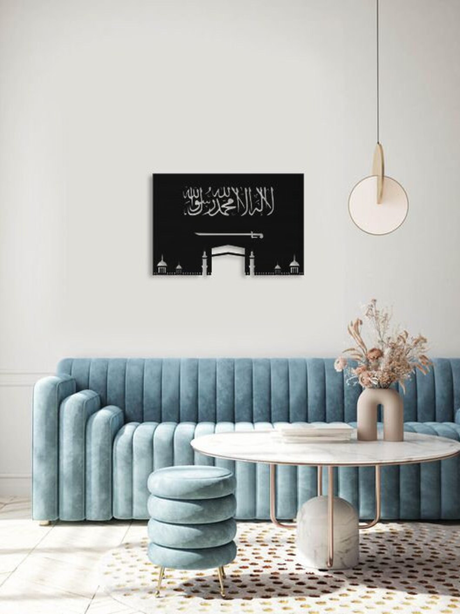 Saudi Arabia Flag Metal Wall Art, Laser Cutting Metal Wall Decor, Metal ...