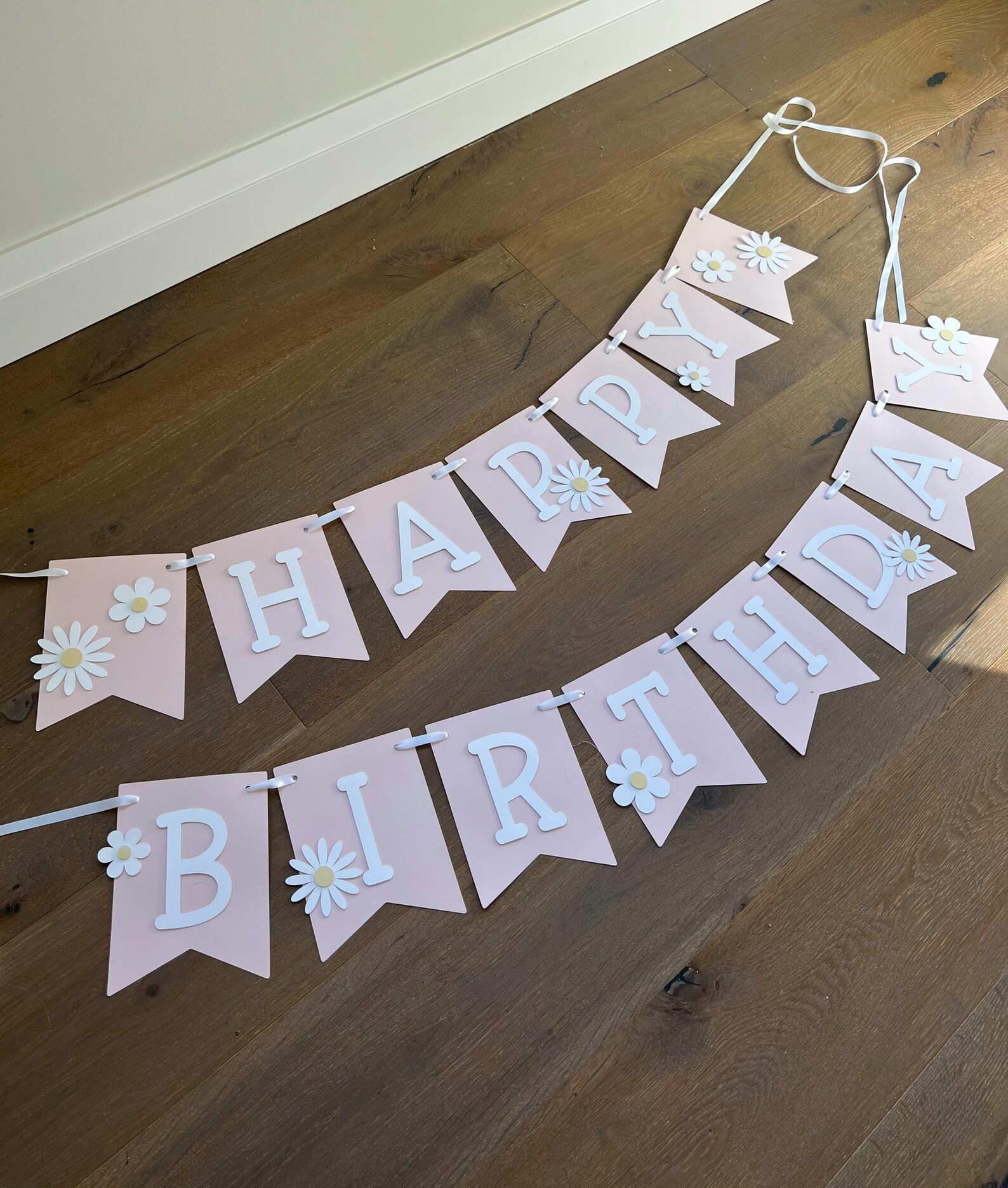 Daisy Happy Birthday Banner, Daisy First Birthday, Boho Daisy Party ...