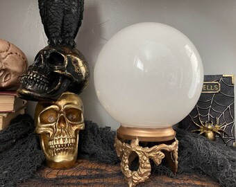 Golden Swirl Crystal Ball Halloween Decor (ball is 6 Inches) - Etsy