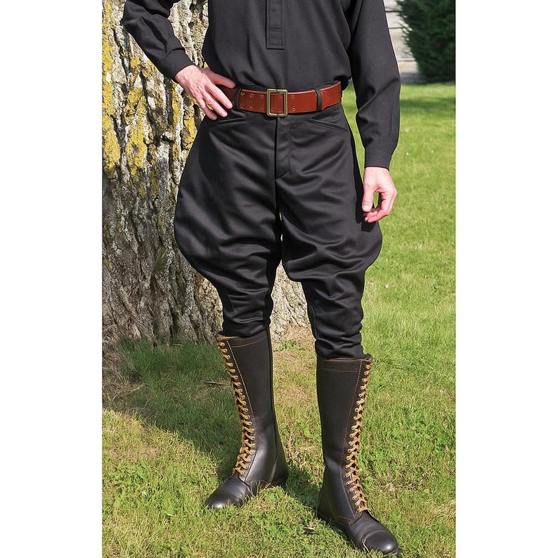 CUSTOM Made Version - Men's Drop Front Knee Breeches Canvas- 18th ...