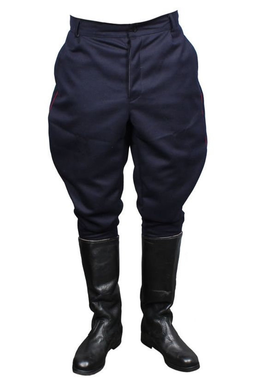 Men Black Breeches Equestrian Horse Riding Jodhpur Cotton Breeches Pant ...