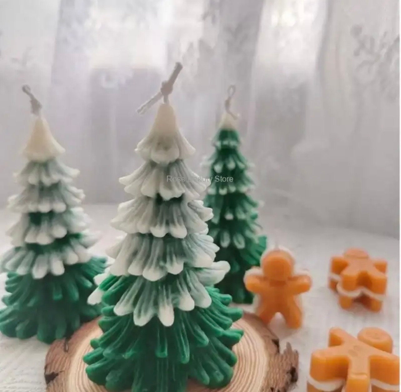 Christmas Tree Candle With Gift Box/ Holiday Candles/ Scented Soy ...