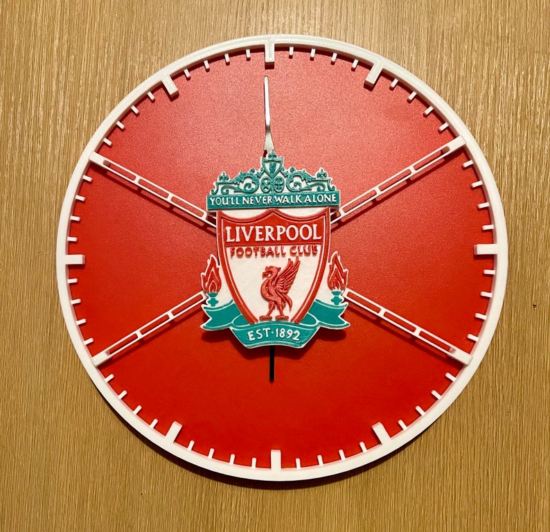 Liverpool FC Wall Clock 3D Printed - Etsy