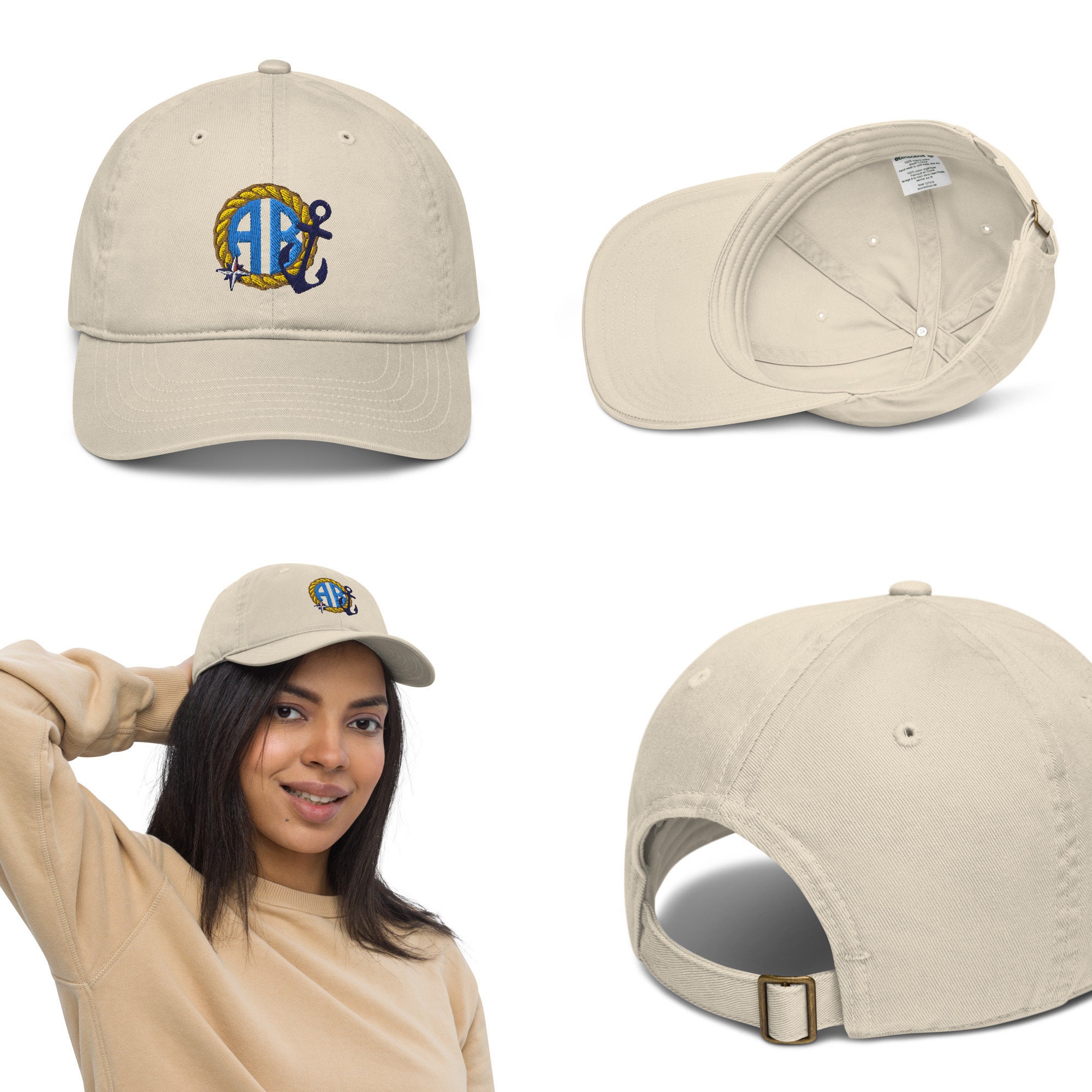 Captain Custom Embroidered Personalized Hat, Monogram Cap, Initials Cap ...