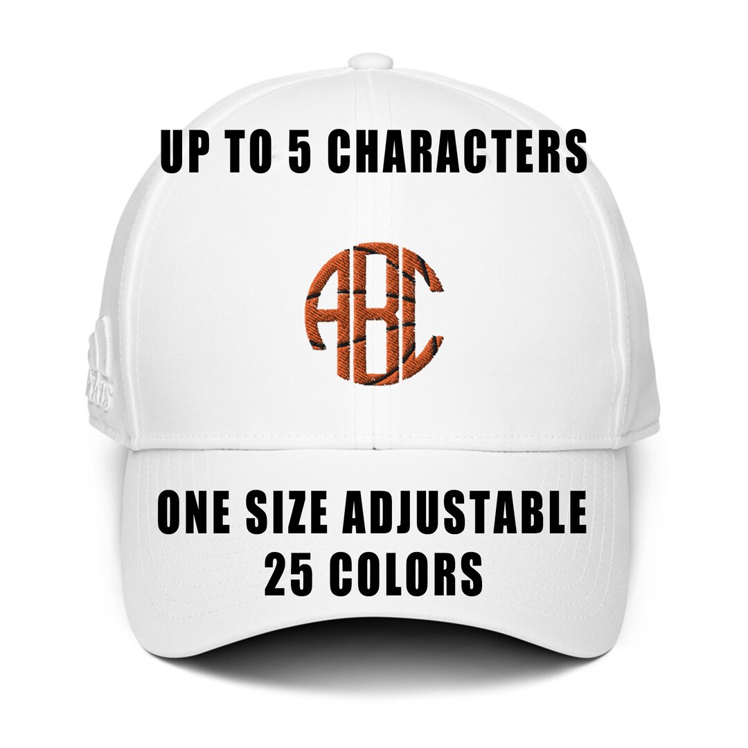 Personalized Basketball Embroidered Cap, Monogram Basketball Cap ...
