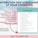 Hydration Status - Self Assessment Checklist, Daily Hydration Tracker ...