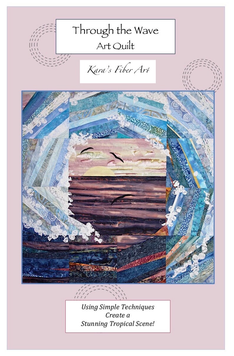 Through the Wave Art Quilt Pattern - Etsy