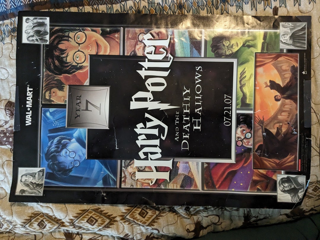 Harry Potter and the Deathly Hallows Year 7 Poster - Etsy