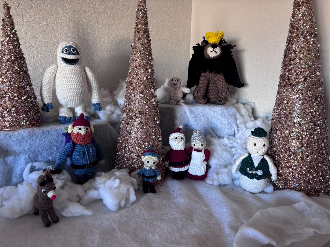 1964 Rudolph Crochet Collection – Handmade Holiday Figures, Santa ...