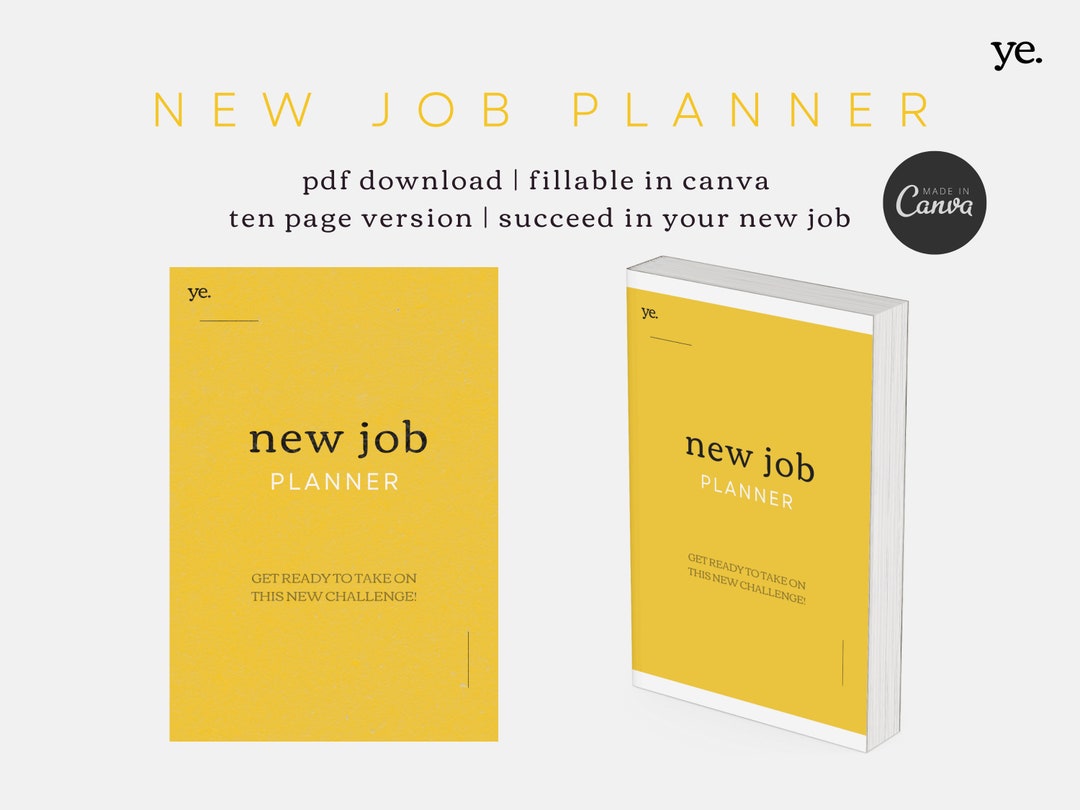 New Job Planner, Work Planner, Career Planner, Career Planning ...