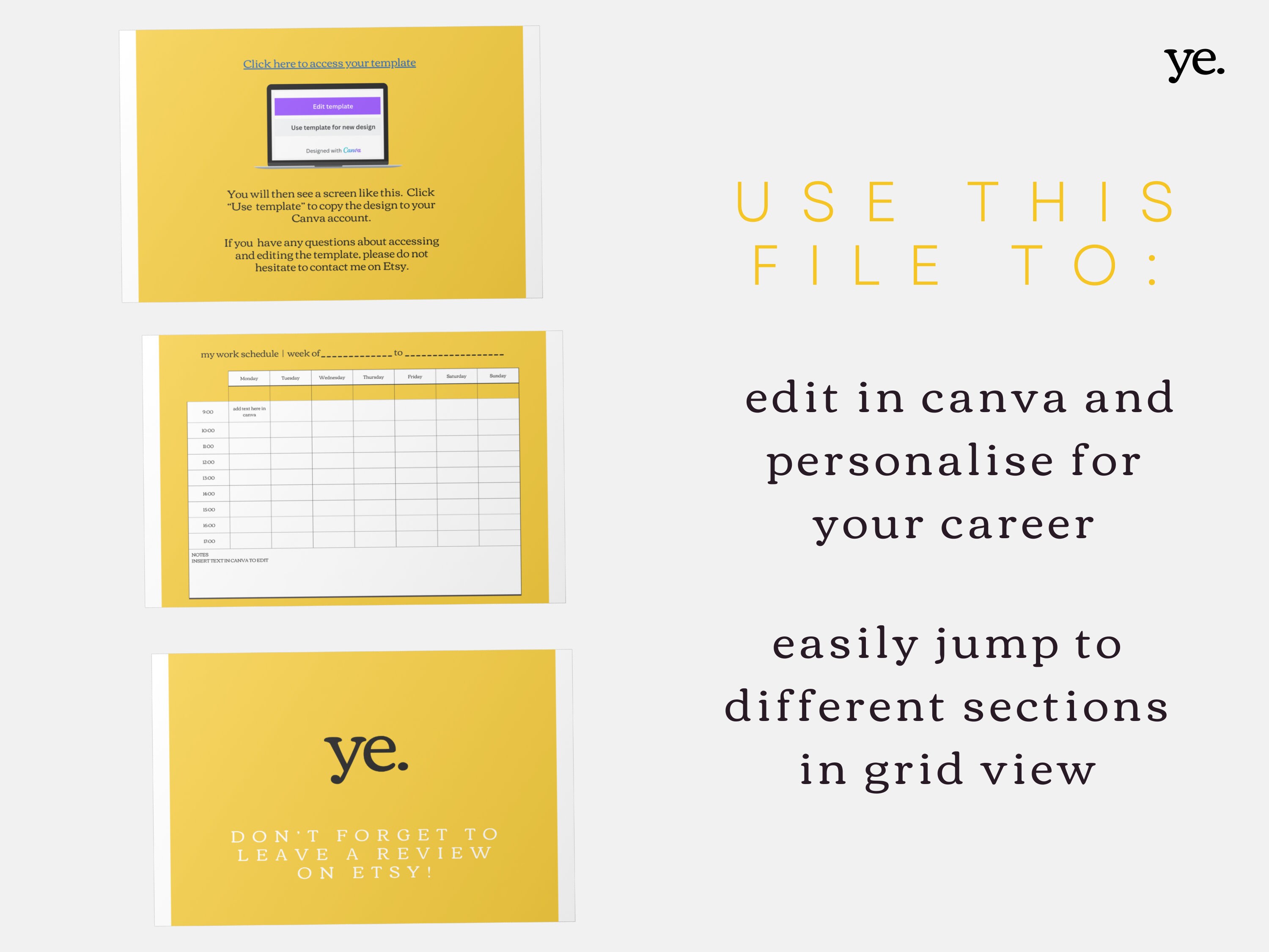 Work Schedule Template, Work Organiser, Employee Schedule, Project ...