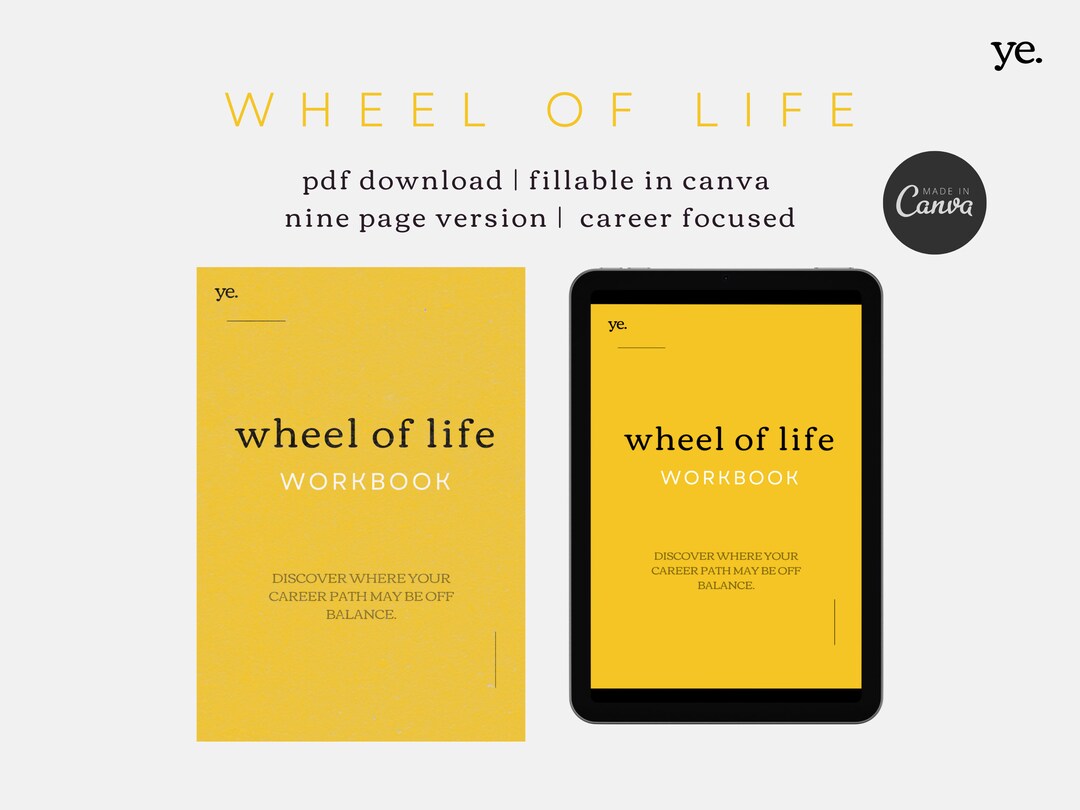 Wheel of Life Workbook: Career Edition, Goal Setting, Career Planning ...