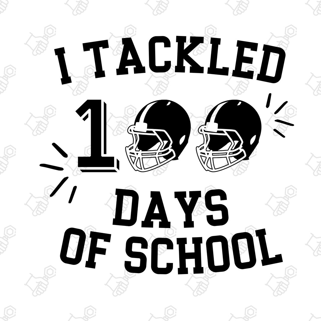 100 School Days SVG, 100th School Day Svg, 100 Days, Football Svg ...