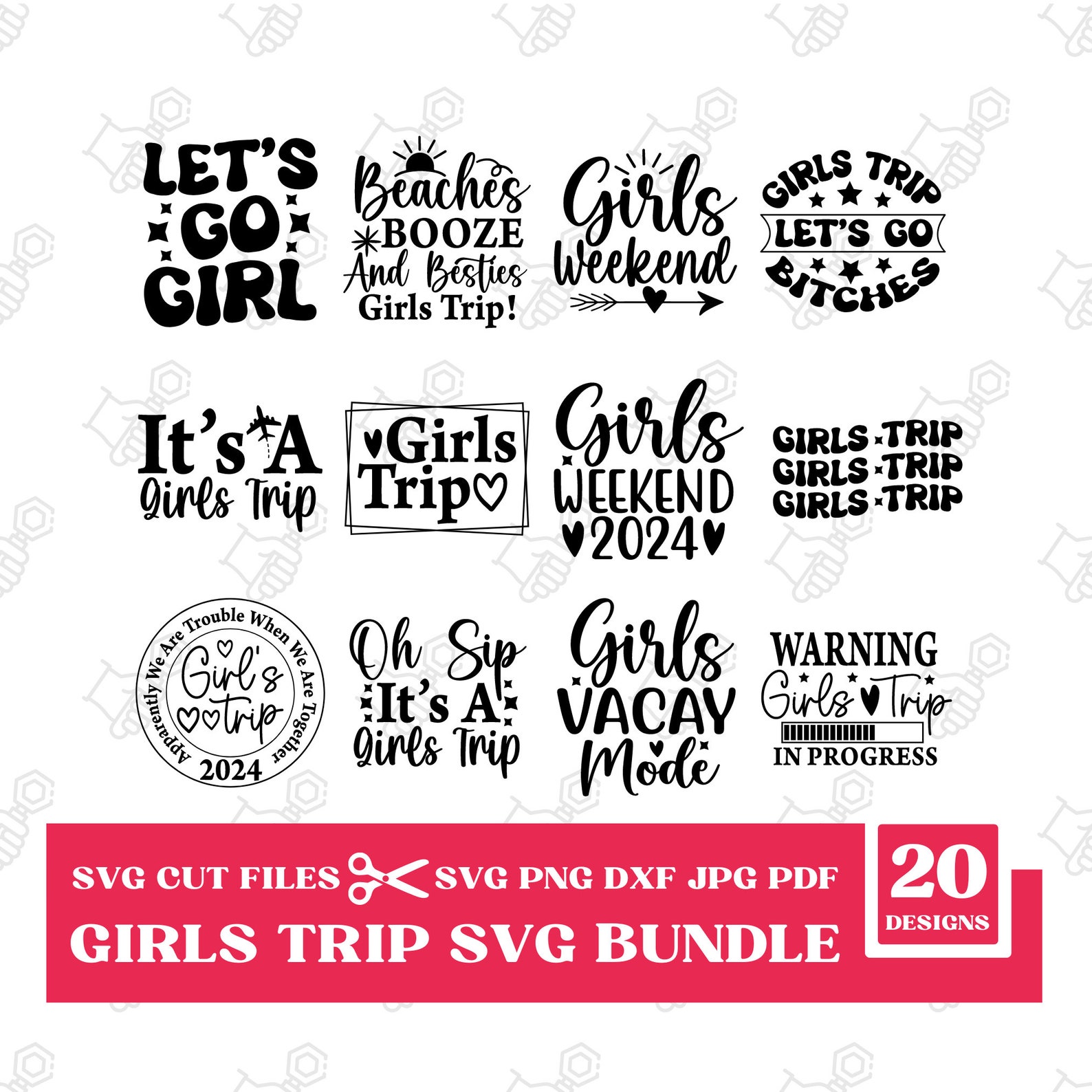 Girls Trip SVG Bundle, Girls Weekend Svg, Girls Trip SVG, Girls Trip ...