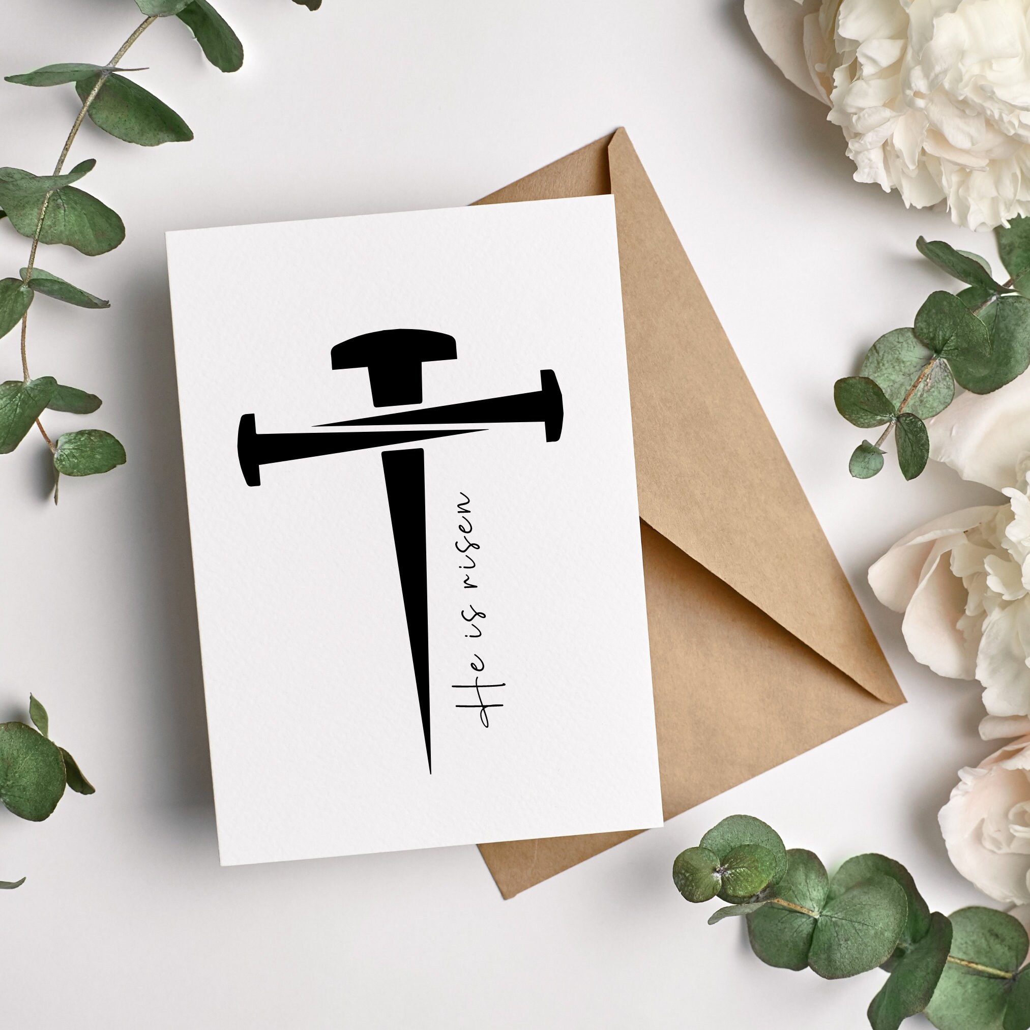 He is Risen SVG, Nail Cross SVG, Cross SVG, Jesus Cross Svg, Catholic ...