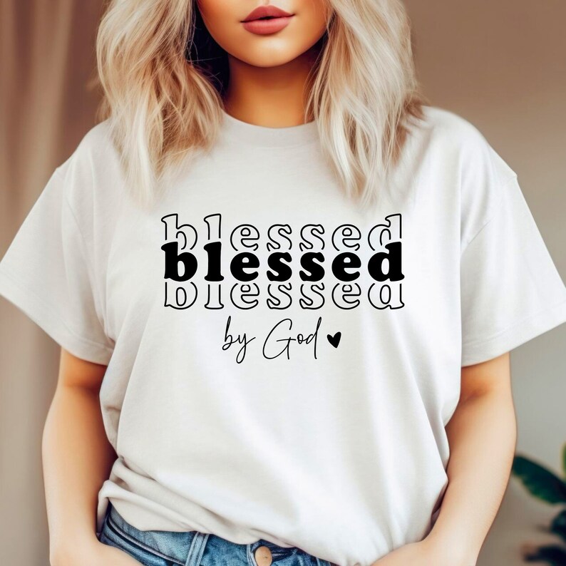 Blessed by God SVG, Blessed SVG, Simply Blessed SVG, Christian Svg ...