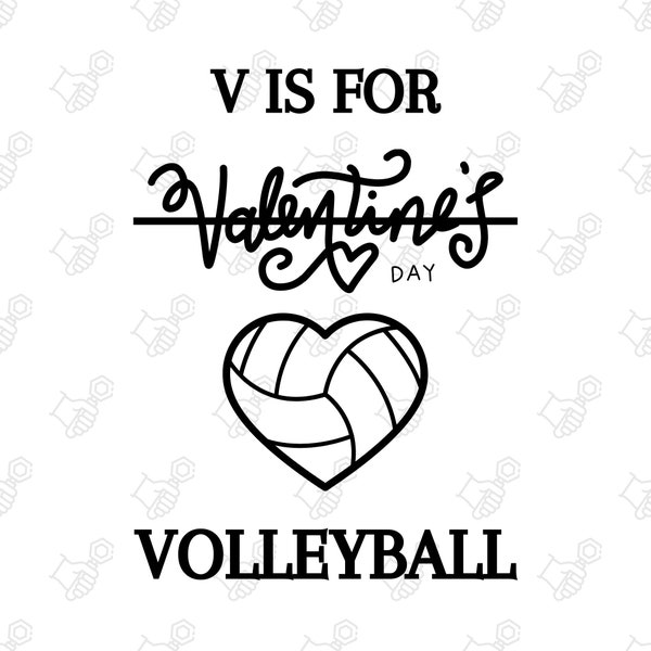 Volleyball Valentine - Etsy