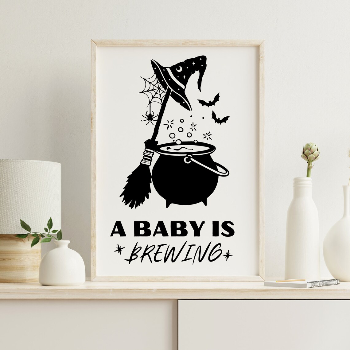 Halloween Baby Shower SVG, Halloween Pregnancy SVG, Pregnant Witch ...