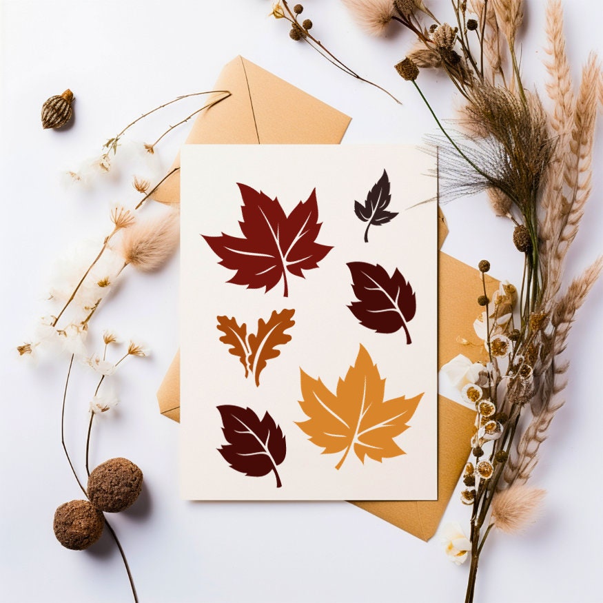 Autumn Leaves SVG Maple Tree Leaves SVG Oak Tree Leaves SVG - Etsy