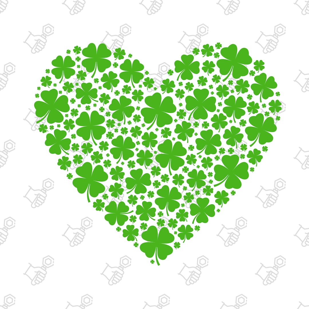 Shamrock SVG, Shamrock PNG, Heart Svg, St Patricks Day SVG, Irish Svg ...