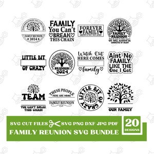 Family Reunion SVG Bundle, Family Reunion PNG, Family Tree SVG, Family ...