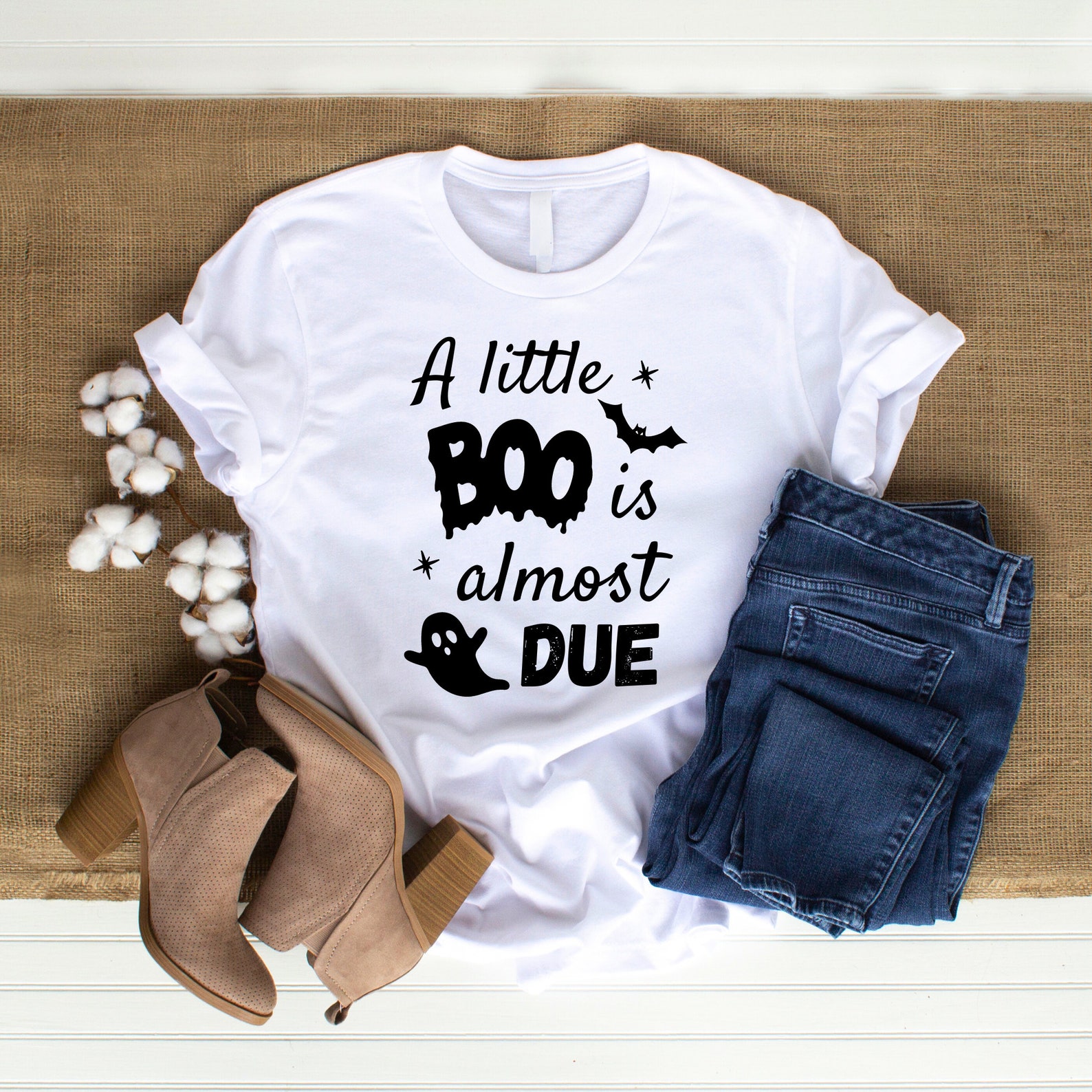 A Little Boo is Almost Due SVG, A Little Boo is Almost Due PNG, Little ...