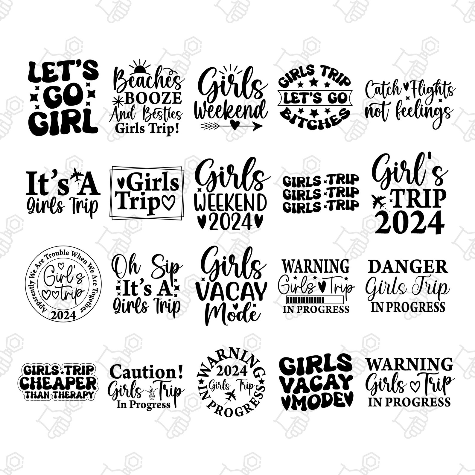 Girls Trip SVG Bundle, Girls Weekend Svg, Girls Trip SVG, Girls Trip ...