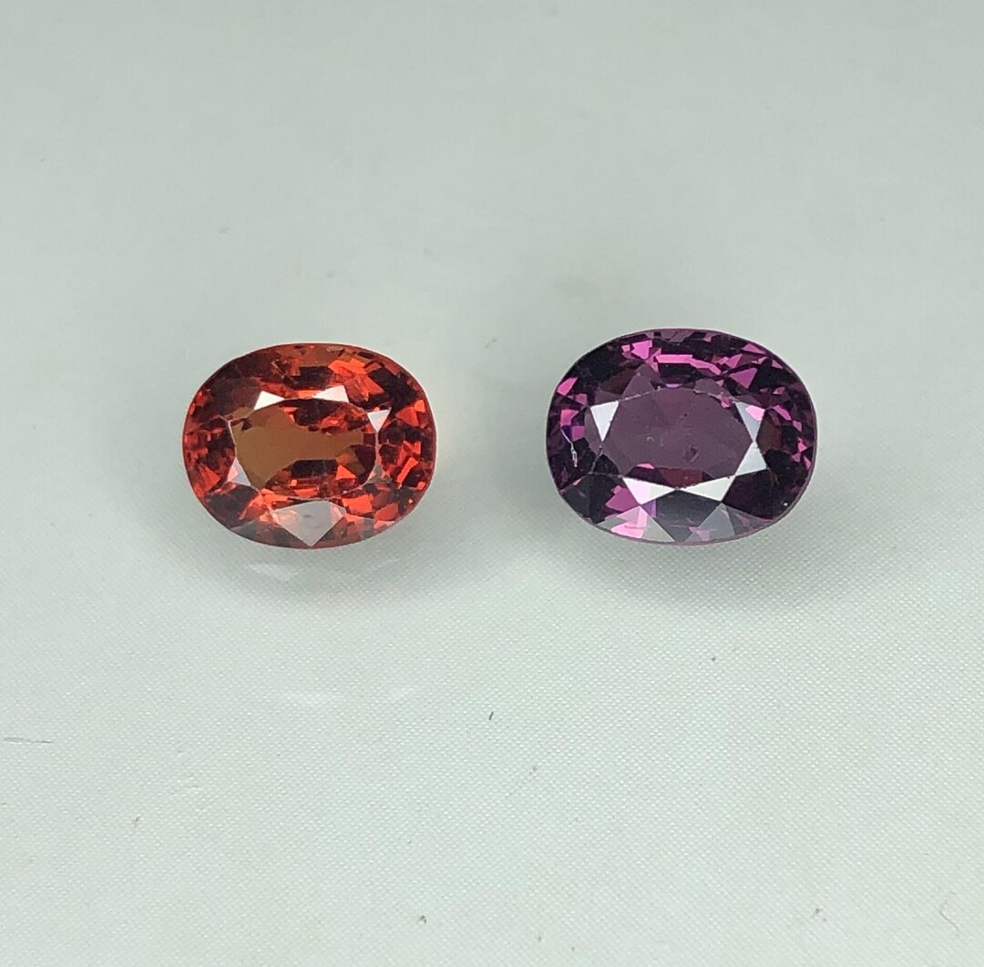 Natural Faceted Loose Purplish and Fire Red Spinel From Barma Weight 1. ...