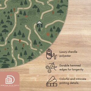 Kids Road Play Rug, Woodland Nursery Play Mat, Adventure Car Rug ...