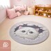 Cat Peeking 5ft Round Rug, Ragdoll Peekaboo Circular Carpet, Kitty ...