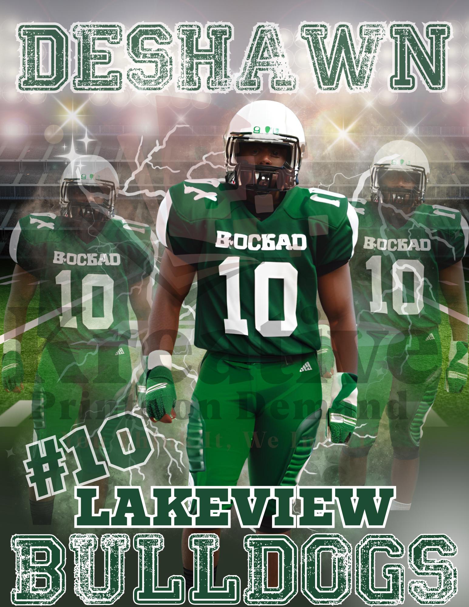 Green Football Canva Editable Template ,football Celebration ...