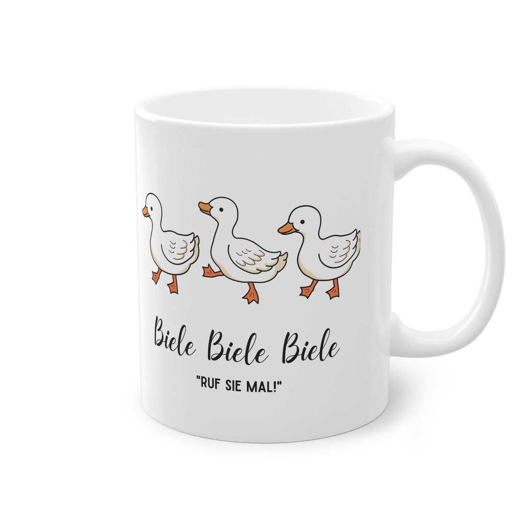 Ceramic Mug, Meme, Funny, Fun, Biele Biele, Tiktok Viral, Office Mug, Funny, Humor, Duck, Call ...