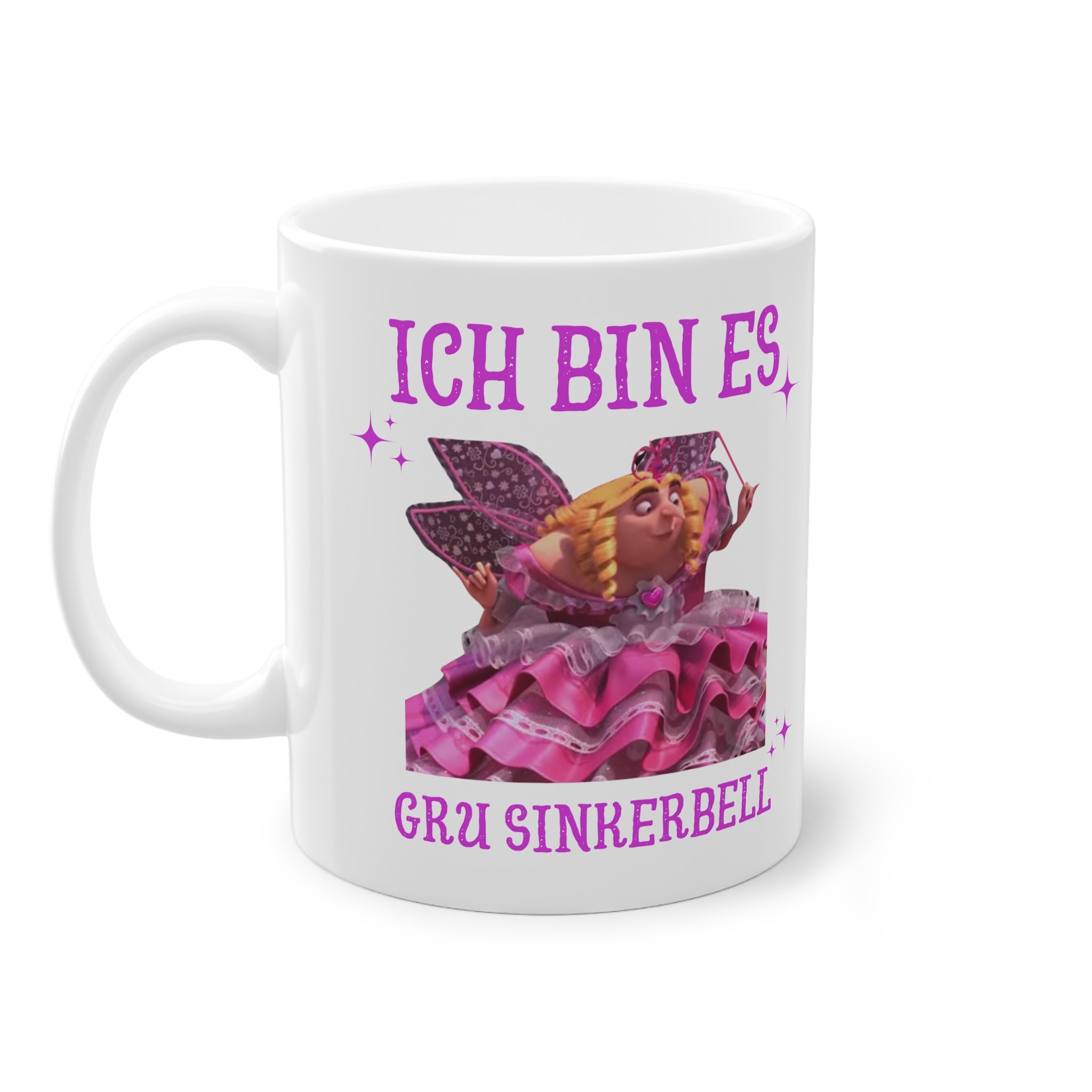 Ceramic Mug, Minions, Meme, Office, Gru, Gru Sinkerbell, Pink, Funny ...