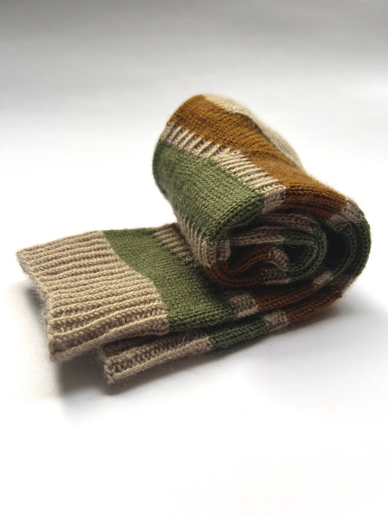 Striped Hand Knit Socks for Women Wool Knit Socks Warm - Etsy