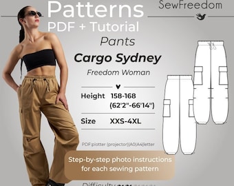 Man's Cargo Pants.sewing Patterns.pdf A0 PLT Cargo Broek - Etsy