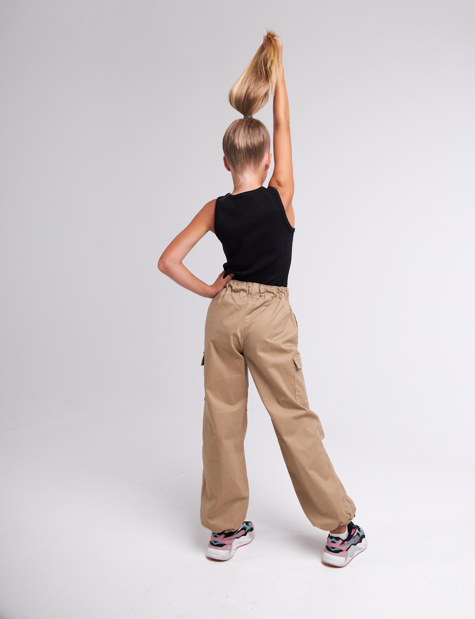 Girl Cargo Pants Pattern, Kids Baggy Pocket Pants Patterns, Tech Style ...