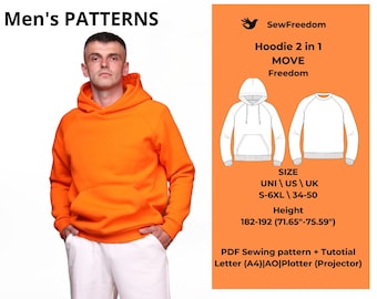 Oversized Hoodie Pattern PDF - Etsy