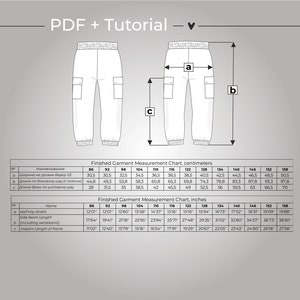 PATTERN Kids Jogger Pants, Jogging Pants for Children, Sewing Pattern ...