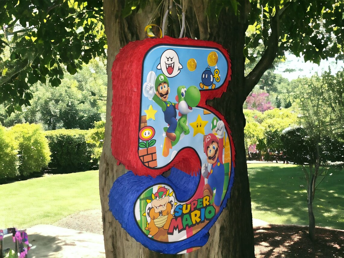 Mario Bros Numbers Pinatas - Etsy