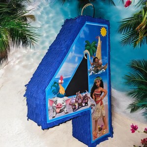 Moana Numbers (1-9) Pinatas - Etsy
