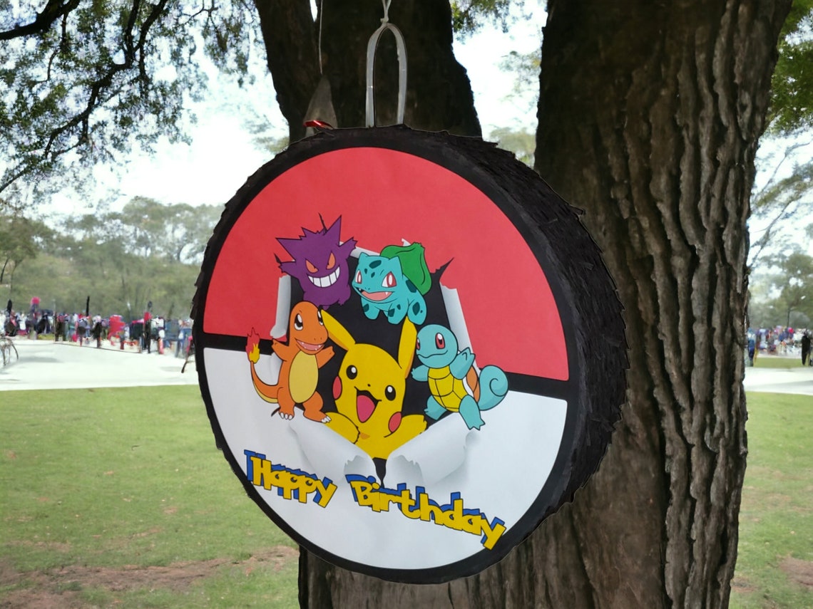 Pokemon Pinata. Pikachu, Gengar, Squirtle, Charizard, Charmander ,eevee ...