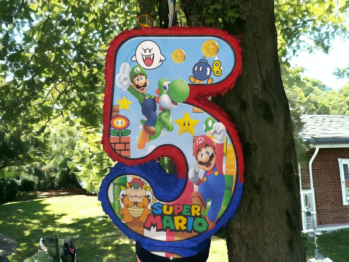 Mario Bros Numbers Pinatas - Etsy