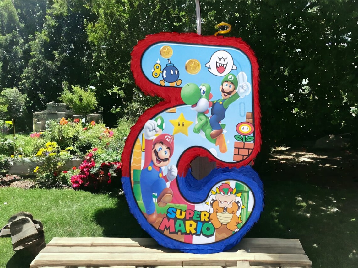 Mario Bros Numbers Pinatas - Etsy