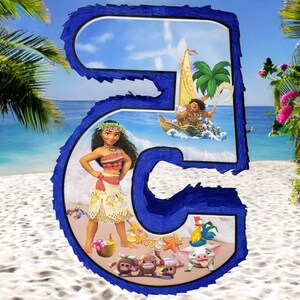 Moana Numbers (1-9) Pinatas - Etsy