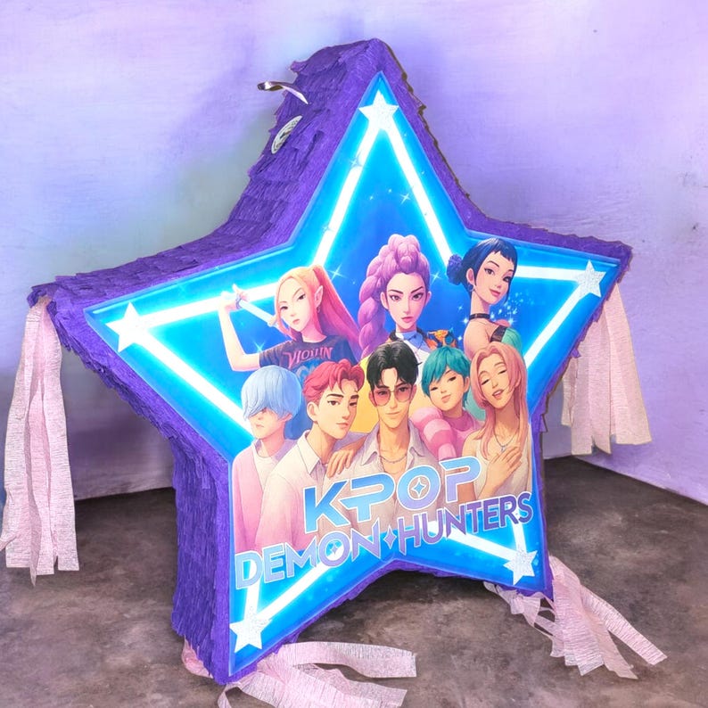 K-pop Demon Hunters Piñatas . Rumi, Mira, Zoey, Saja Boys. - Etsy