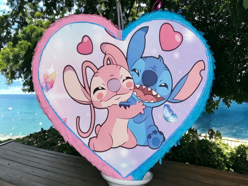 Stitch & Angel Pinata - Etsy