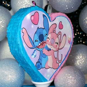 Stitch & Angel Pinata - Etsy