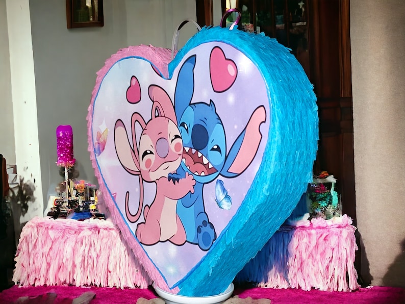 Stitch & Angel Pinata - Etsy