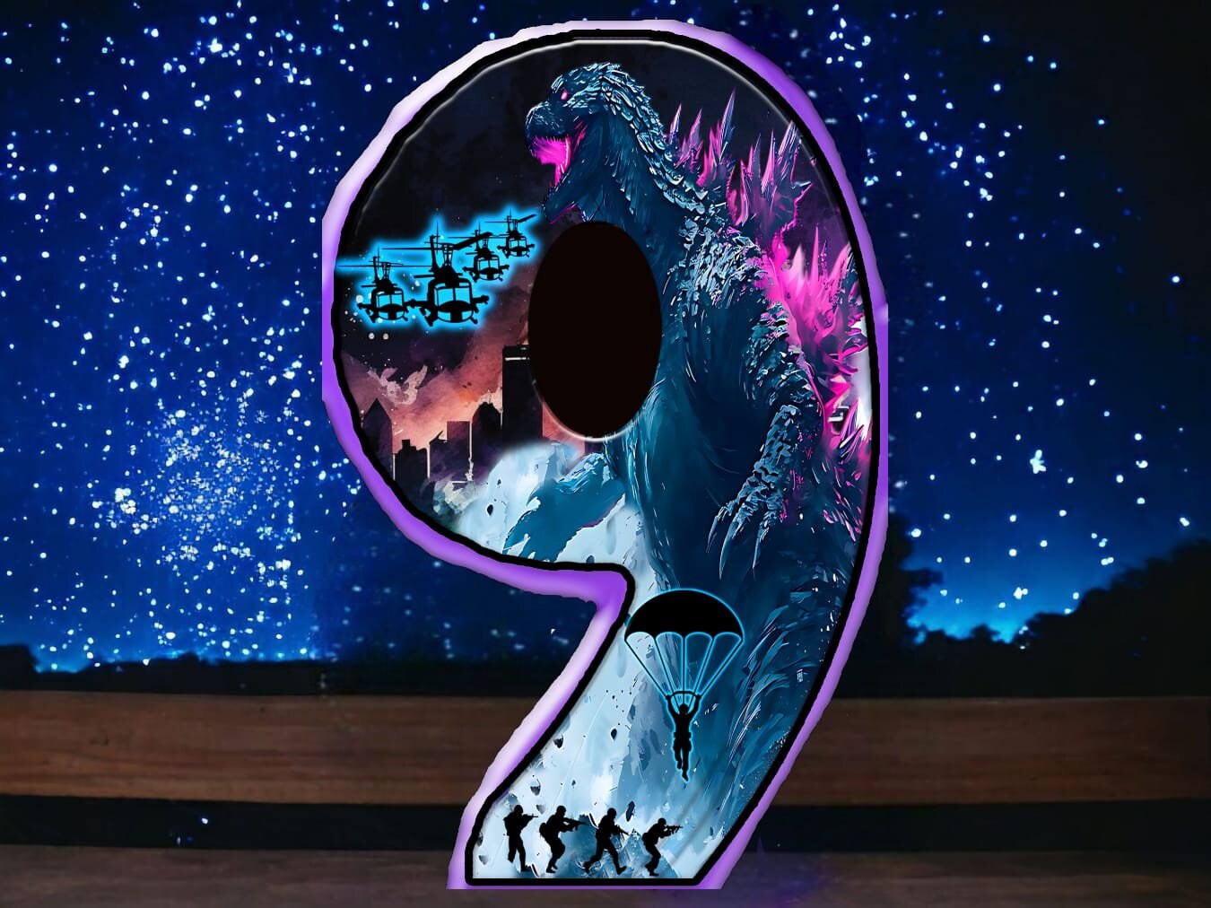 Godzilla Numbers (4-9) Pinatas - Etsy